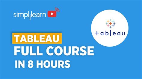 Tableau Full Course Learn Tableau In Hours Tableau Training For