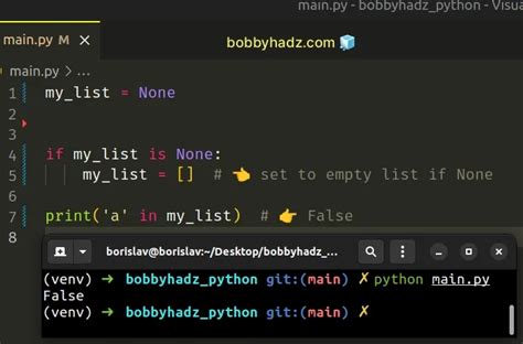 TypeError Argument Of Type NoneType Is Not Iterable Fix Bobbyhadz