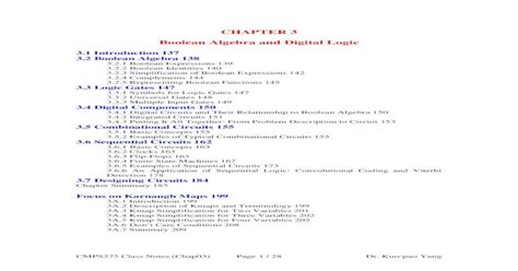 chapter 3 boolean algebra and digital logic · chapter 3 boolean algebra and digital logic 3 1