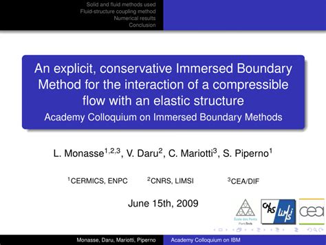 pdf an explicit conservative immersed boundary method for the interaction of a compressible