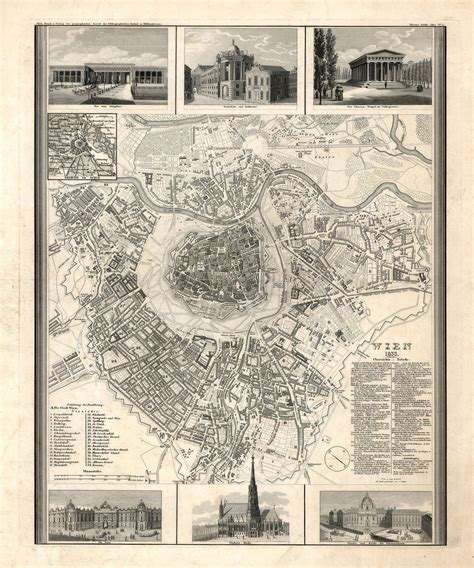 Map Of Vienna Austria Etsy