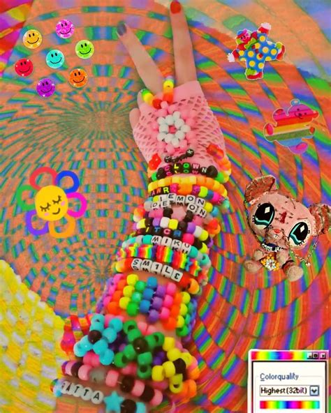 Fuse Beads Perler Beads Kandi Cuff Scene Kandi Diy Kandi Bracelets Scene Core Kandi