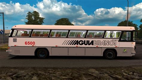 ETS2 Mercedes benz monobloco 0 362 Águia Branca pintura antiga