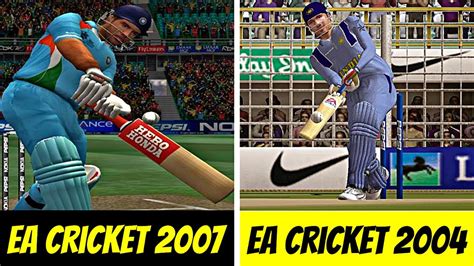 EA Cricket 2007 Vs EA Cricket 2004 The Best Cricket Game Of The 2000