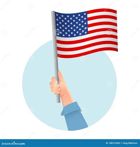 Icono De La Bandera De Estados Unidos Stock de ilustración