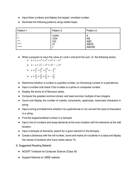 cbse class 11 computer science syllabus 2024 pdf download here