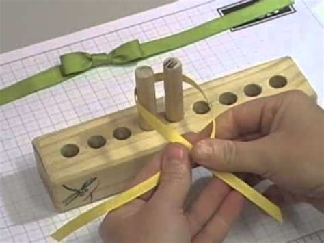 Using A Bow Maker YouTube How To Make Bows Card Making Techniques