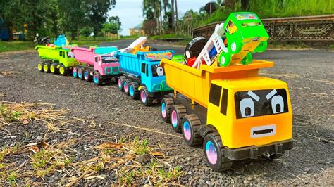 Mobil Truk Tronton Tayo Panjang Penuh Mobil Mobilan Tractor Loader
