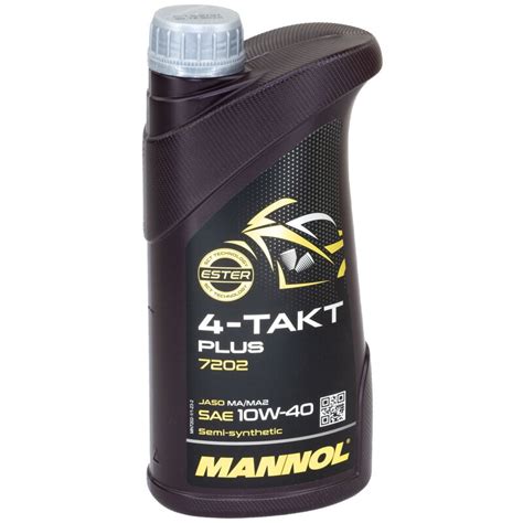 MANNOL Engine Oil 4 Stroke Plus API SL SAE 10W 40 1 Liter Engine 5 95