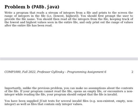 solved problem b pa8b java write a program that reads a