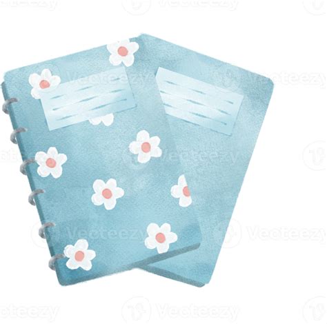 Cute Sweet School Text Book Back To School Watercolour Illustration 22056411 Png