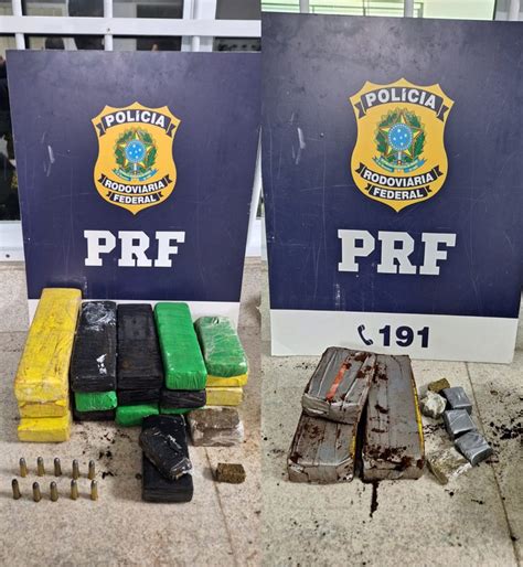 Em duas ocorrências PRF apreende drogas e munições em Vitória da