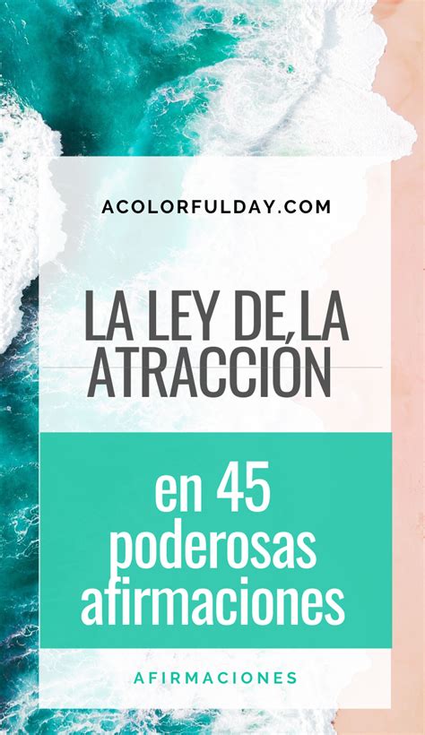Afirmaciones De La Ley De Atracci N Afirmaciones Afirmaciones