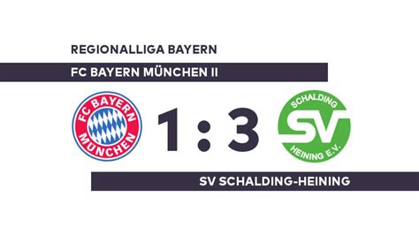 FC Bayern München II SV Schalding Heining Schalding nimmt drei
