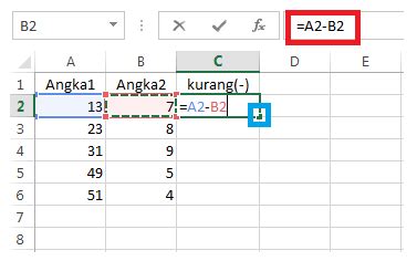 Macam Macam Rumus Pengurangan Di Excel Yang Wajib Di Ketahui