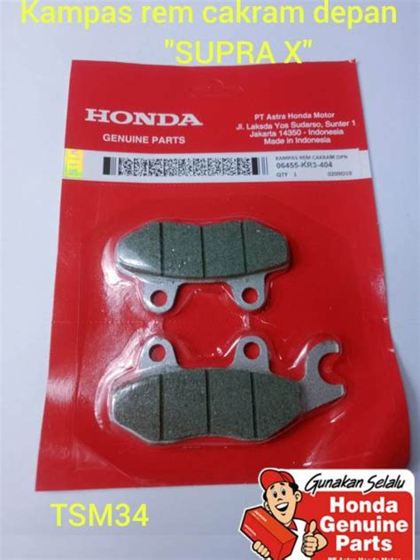 Kampas Rem Depan Karisma Supra Fit New Supra X Supra X Discpad
