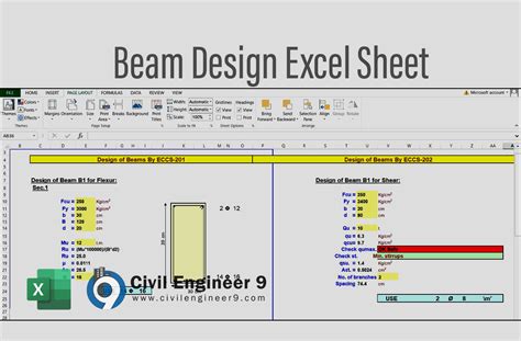 Cantilever Beam Excel Sheet The Best Picture Of Beam