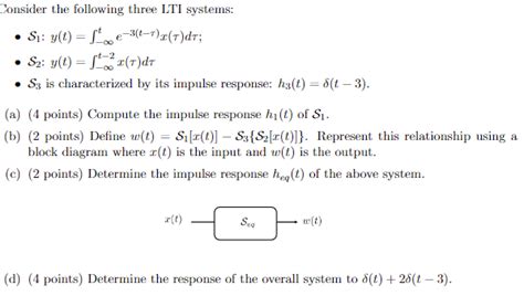 [solved] solve it quickly consider the following three lti systems si course hero