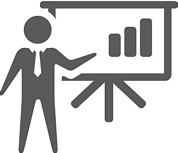 Bw Icons Businessman Chart Icons Website Growth Vector Icons Website
