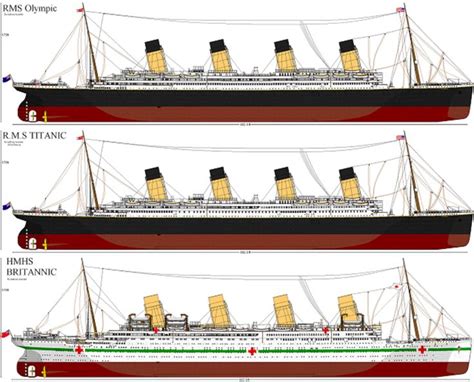 The 3 Great Ocean Liners Ships Olympic Titanic And Britannic Were