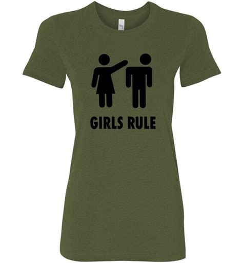 Girls Rule Womens T Shirt Etsy