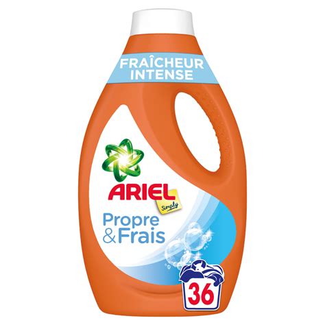 ARIEL Simply Lessive Liquide Propre Et Frais Fraicheur Intense 36