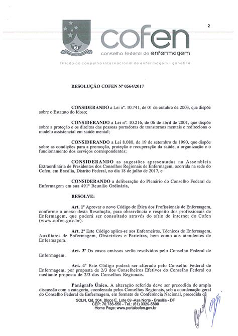 Resolu O Cofen N Enfermagem