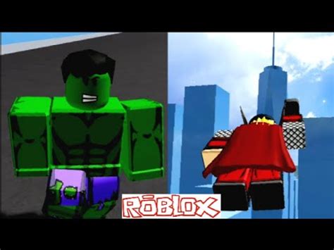 Roblox VIRAMOS SUPER HERÓIS DA MARVEL Marvel and DC Super Heroes