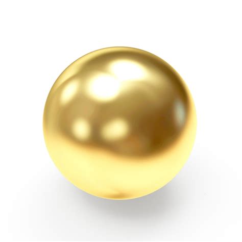 Esfera Brilhante Dourada Close Up Foto Premium