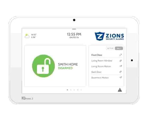 Qolsys IQ Panel 2 Zions Security Alarms ADT Authorized Dealer