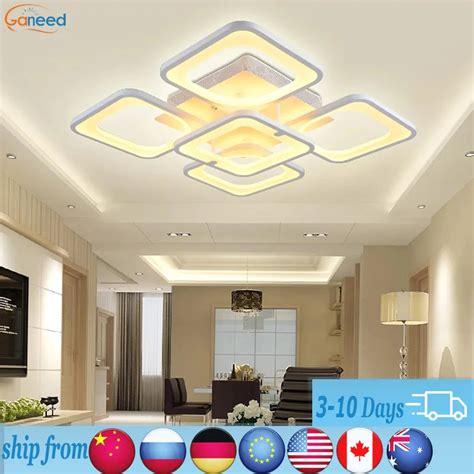 Ganeed L Mpara De Techo Moderna Con Control Remoto Luz LED De Montaje