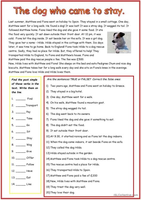 Esl Intermediate Reading Worksheets