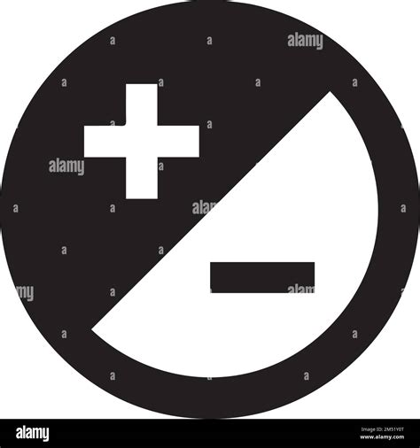 Plus And Minus Symbols Basic Mathematical Symbol Isolated Stock