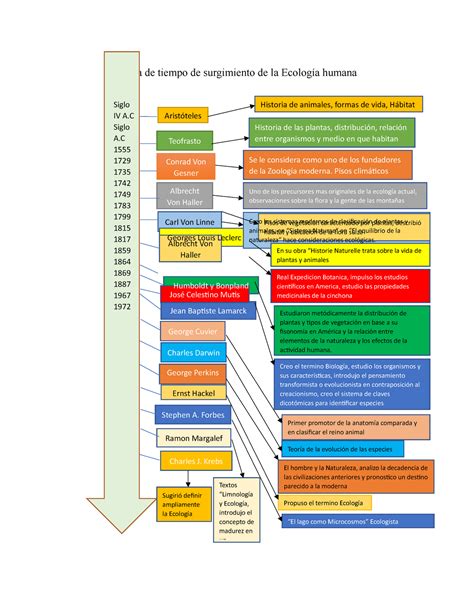 Linea de tiempo Ecologia humana Línea de tiempo de surgimiento de la