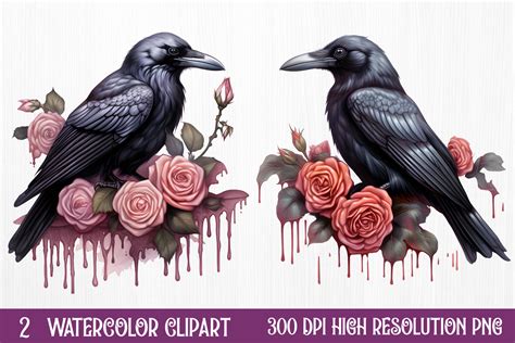 Gothic Halloween Watercolor Clipart Graphic By CraftArt Creative Fabrica