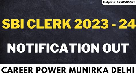 SBI Clerk 2023 24 Notification Out I 8283 Vacancies I Complete Detail
