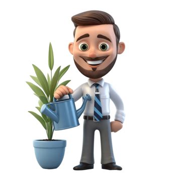 Smiling Characters Clipart Hd PNG Smiling Worker Cartoon Character