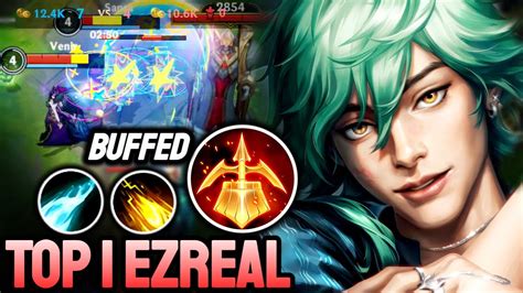 Wild Rift Ezreal Buff Top Ezreal Gameplay Master Ranked Youtube