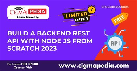 build a backend rest api with node js from scratch 2023 cigma pedia