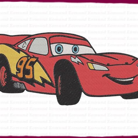 Lightning Mcqueen Applique Etsy