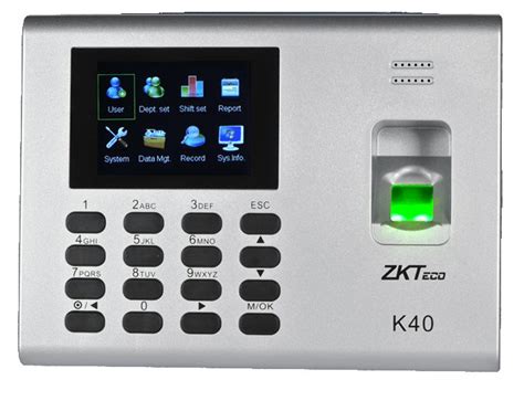 ZKTeco K40 Reloj Checador De Huella Digital US 104 IVA