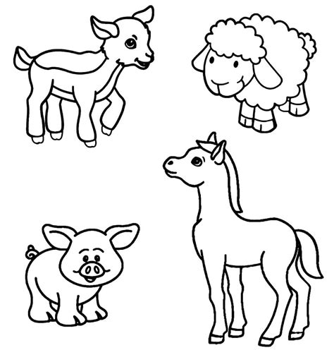 Desenhos De Animais Da Fazenda Para Colorir Como Fazer Em Casa