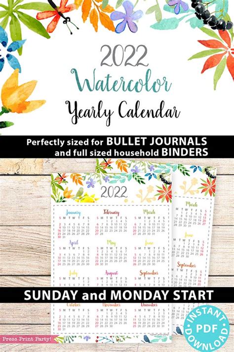 Calendar Printable One Page