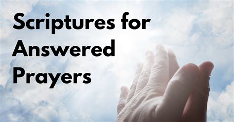 30 Encouraging Scriptures For Answered Prayer Pray With Confidence
