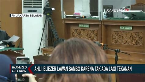 Richard Eliezer Lawan Ferdy Sambo Ahli Psikologi Forensik Tak Ada