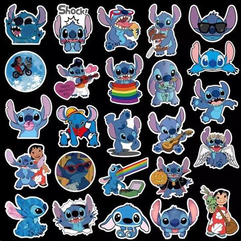 Lilo And Stitch Stickers Pack Of Pcs Etsy