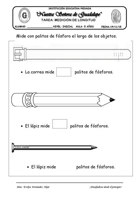 Medicion De Longitud Tarea By Evelynabejitas Issuu
