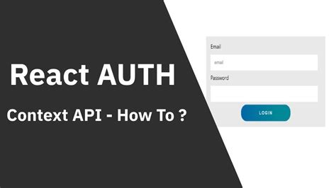 react authentication with context api how to part iii youtube