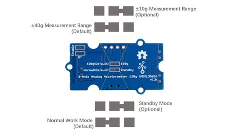Grove Axis Analog Accelerometer G Adxl B Seeed Studio Wiki