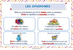 Synonymes Cm Exercice Valuation R Vision Le On Pdf Imprimer